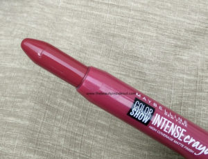 Maybelline Color Show Intense Crayon : Review & Swatch