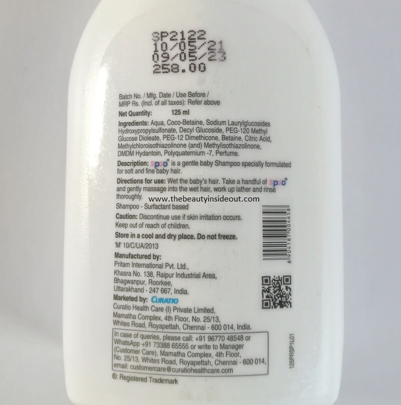 Spoo Shampoo Review : For Babies