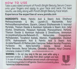 Ponds Bright Beauty Serum Cream Review