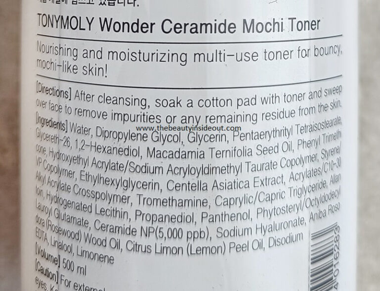 TonyMoly Wonder Ceramide Mochi Toner Review
