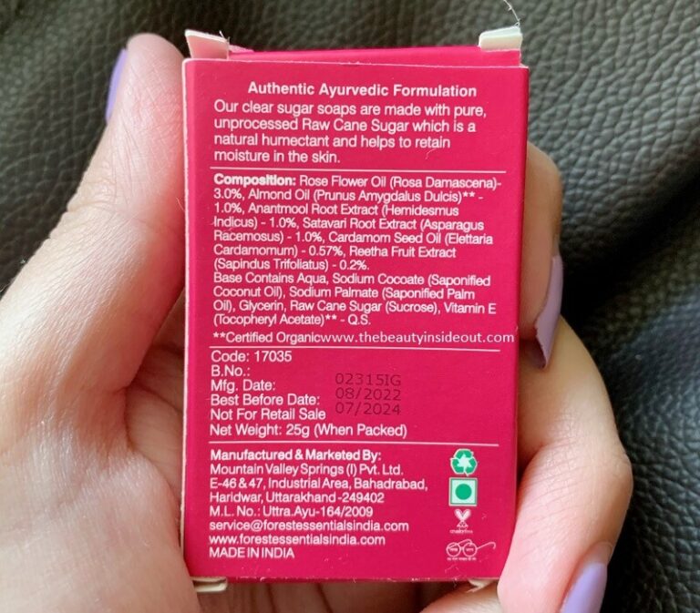 Forest Essentials Soap Review: Luxury Sugar Soap Rose & Cardamom