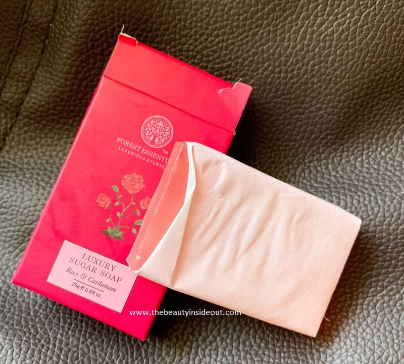Forest Essentials Soap Review: Luxury Sugar Soap Rose & Cardamom