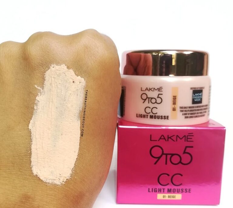 Lakme 9to5 CC Light Mousse Review with Shades & Swatches