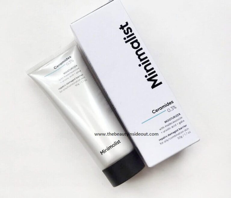 Minimalist Ceramide Moisturizer Review - Gel Cream For Oily Skin