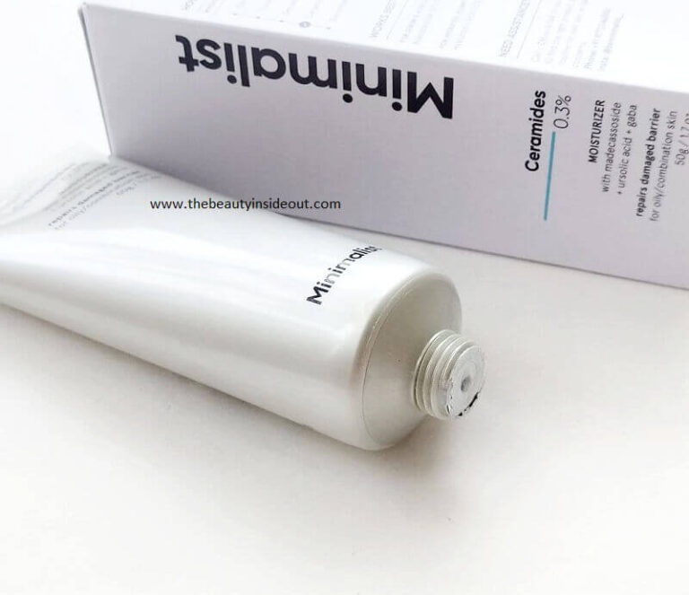 Minimalist Ceramide Moisturizer Review - Gel Cream For Oily Skin