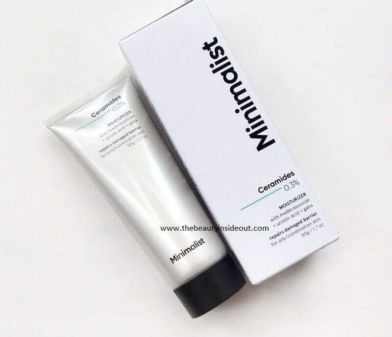 Minimalist Ceramide Moisturizer Review - Gel Cream For Oily Skin