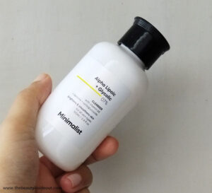 Minimalist Glycolic Acid Face Wash with ALA For Brightening: Review